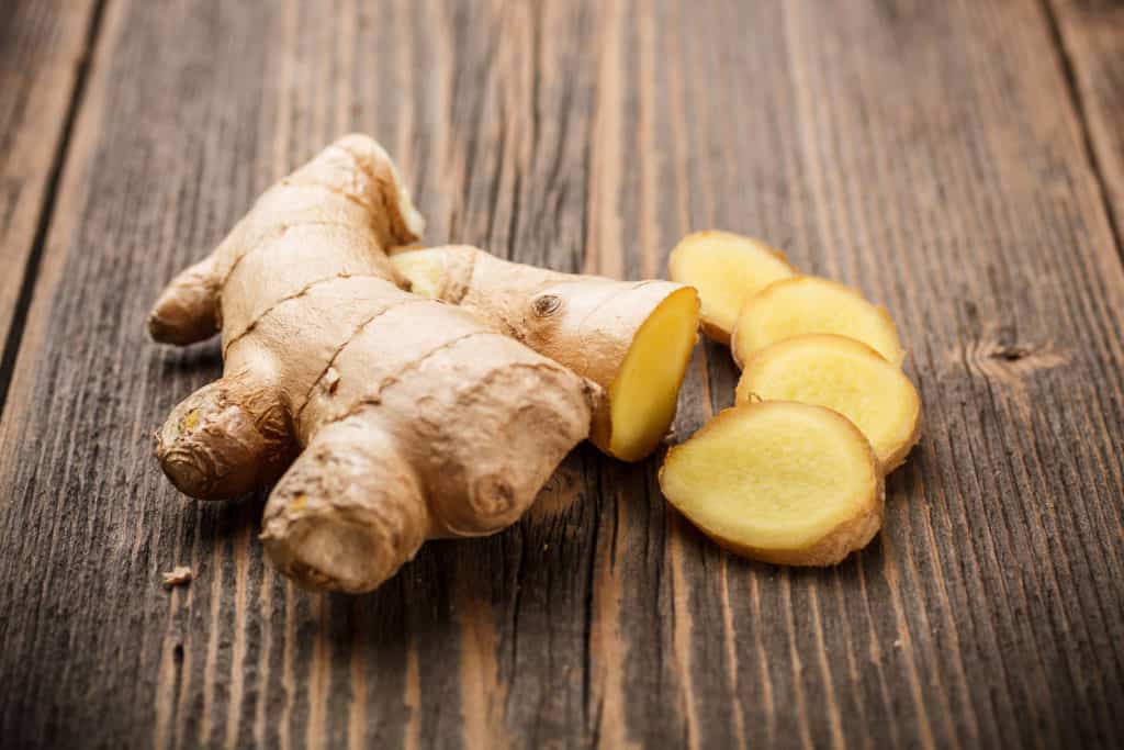 What are the different types of fresh ginger?
