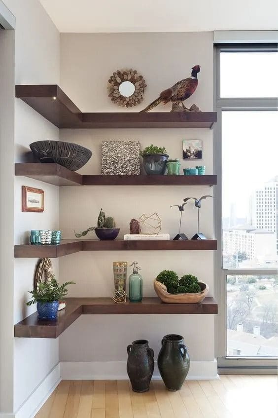 20 Brilliant Ways to Maximize Small Spaces with Stylish Corner Shelves