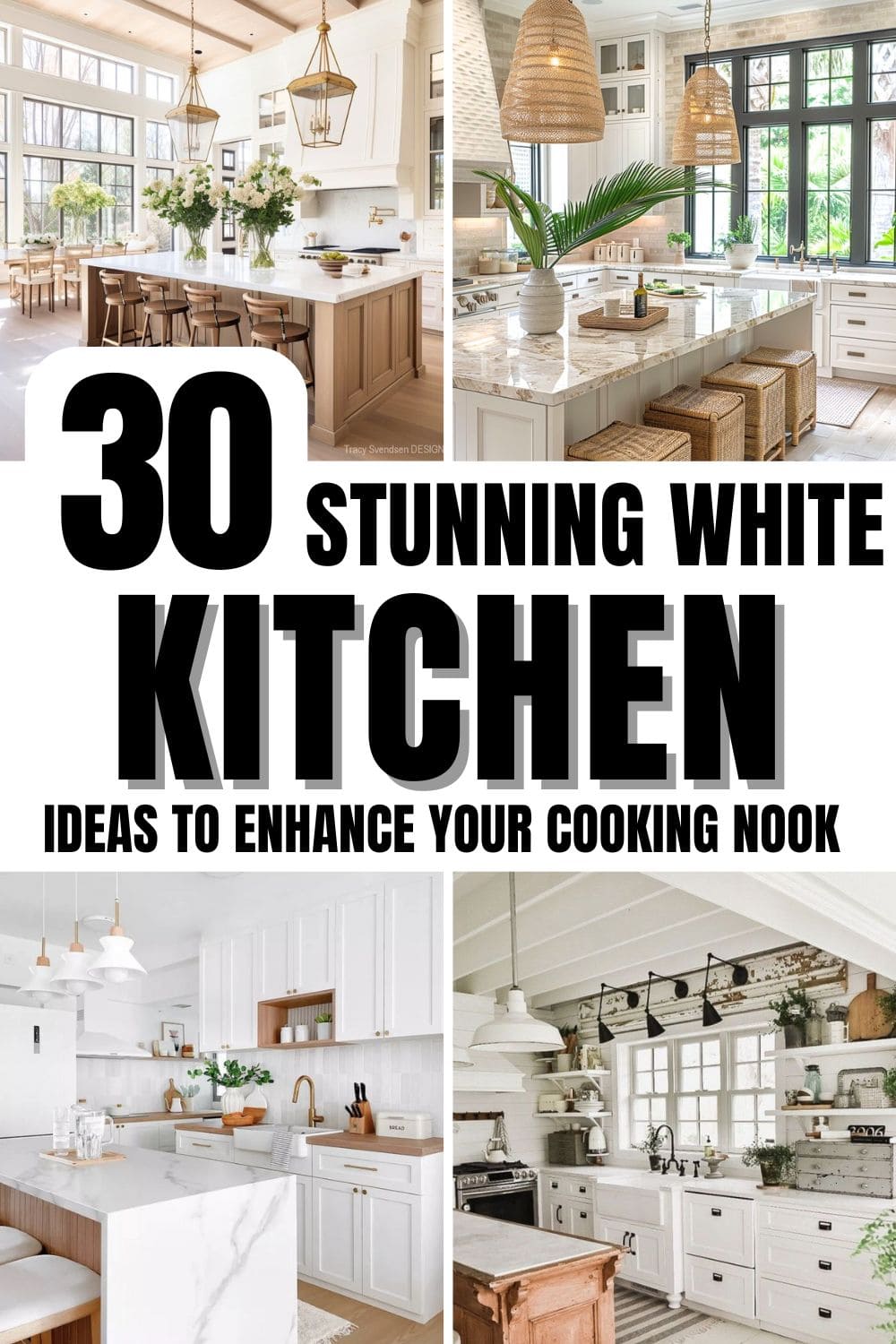 30 Stunning White Kitchen Decor Ideas to Enhance Your Cooking Nook