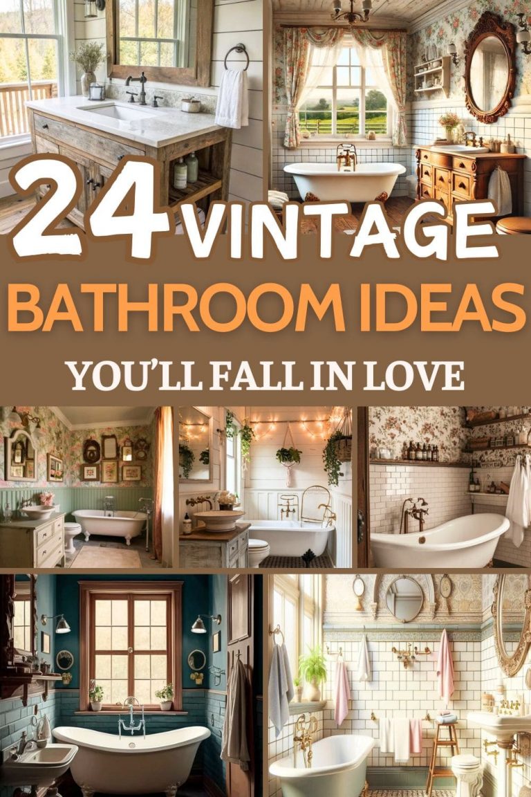 24 Enchanting Vintage Bathroom Design Ideas You'll Fall In Love With