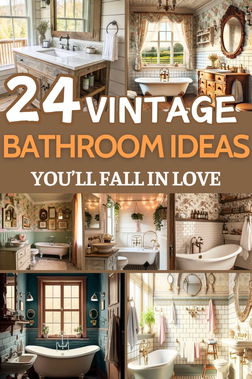 24 Enchanting Vintage Bathroom Design Ideas You'll Fall In Love With