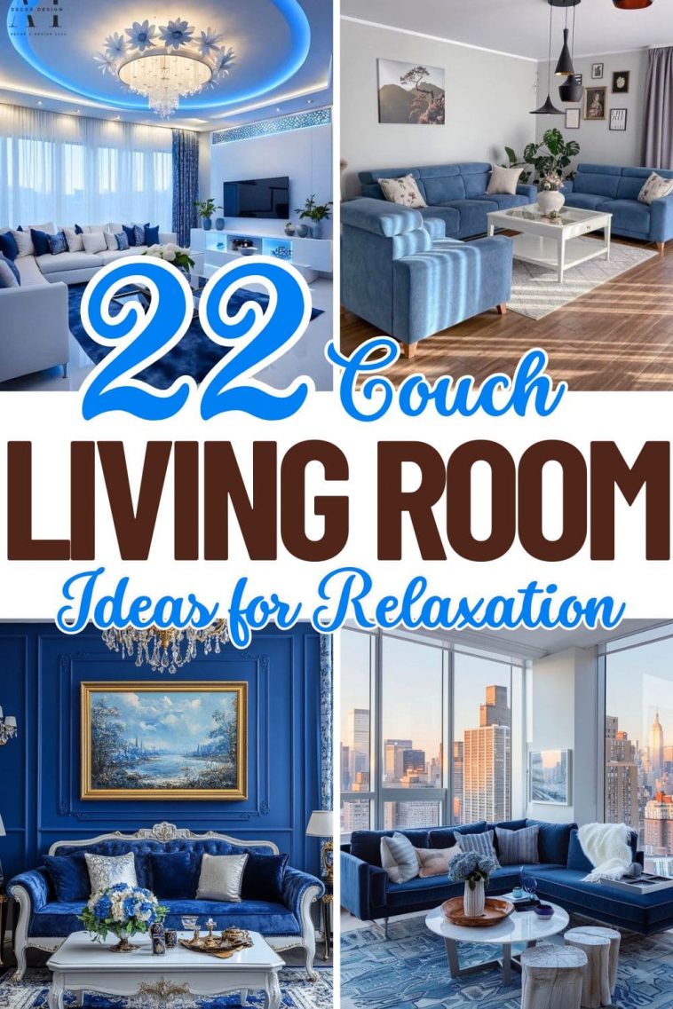 22 Blue Couch Living Room Ideas You’ll Instantly Fall in Love With