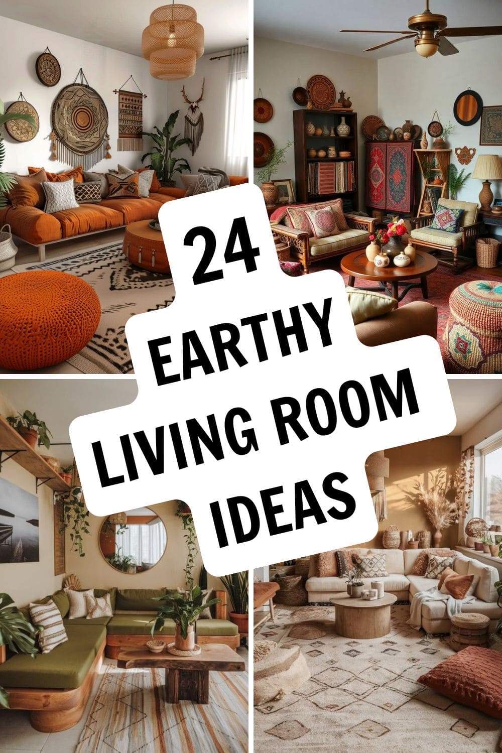 24 Attractive Earthy Living Room Ideas to Transform Your Space Naturally