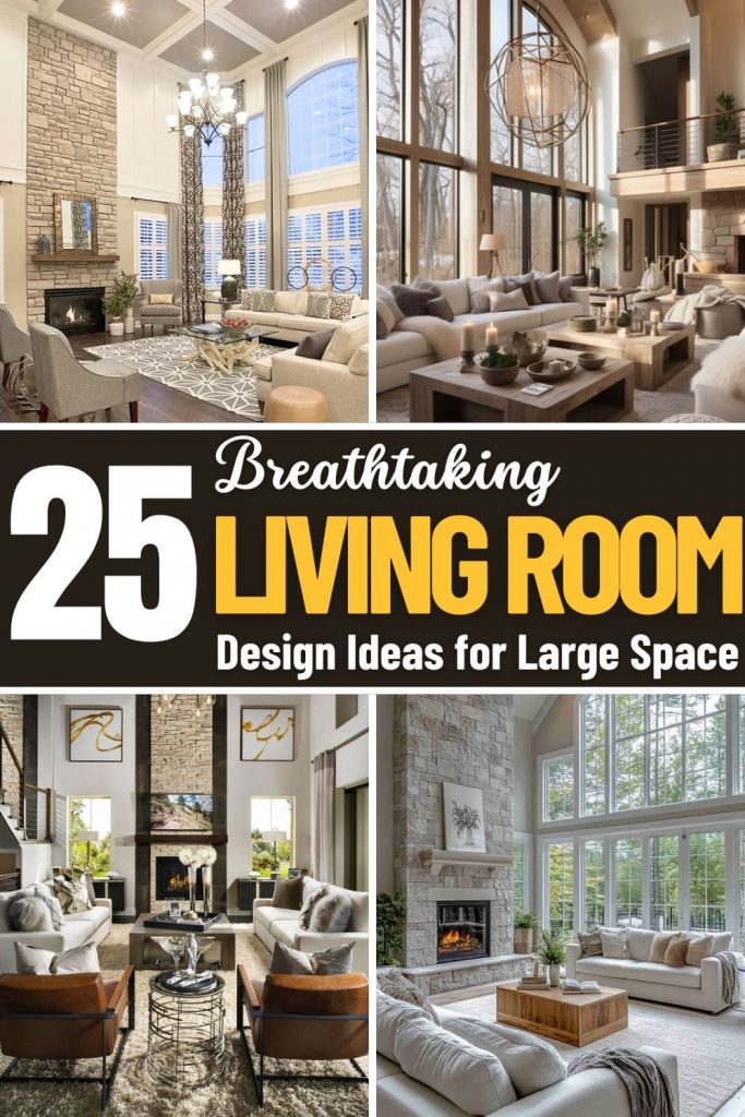 25 Breathtaking Large Living Room Ideas to Inspire Elegance, Comfort ...