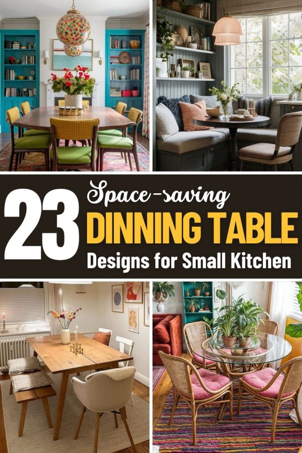 23 Genius Space-Saving Dining Table Ideas for Stylish, Compact Kitchen