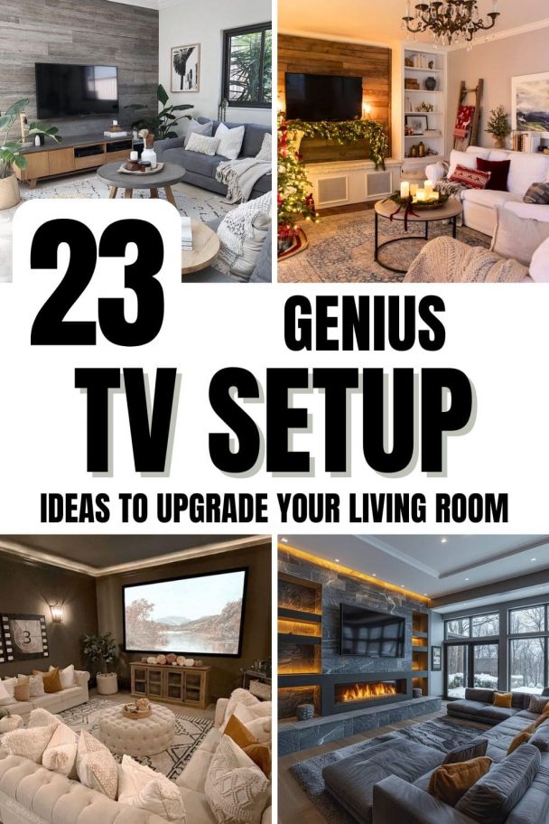 23 Genius TV Setup Ideas to Instantly Upgrade Your Living Room