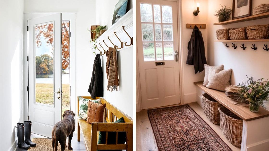 21 Beautiful Rustic Farmhouse Entryway Decor Ideas to Create a Warm Welcome