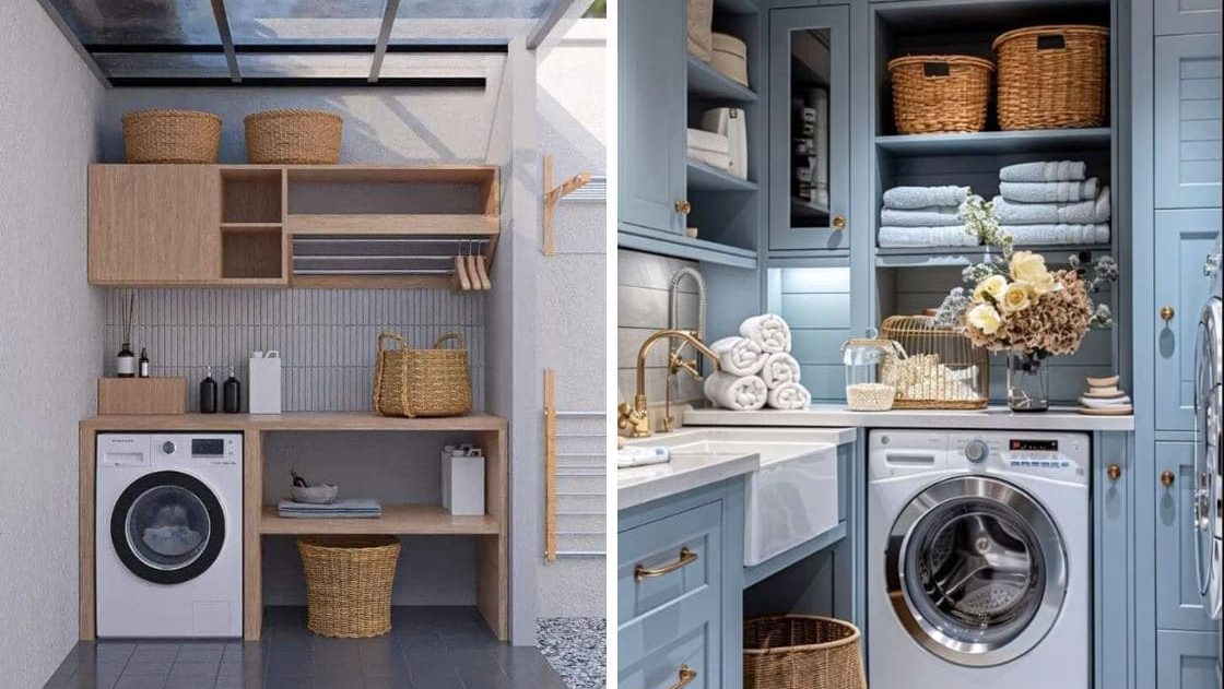 24 Stunning Rustic Farmhouse Laundry Room Ideas