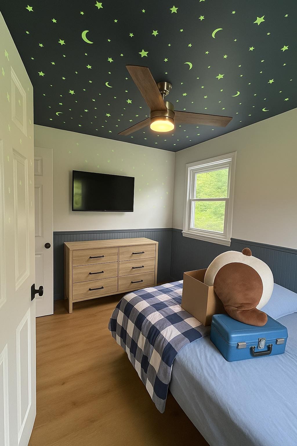 24 Eye-Catching Ceiling Wallpaper Ideas That Draw Every Eye Upward