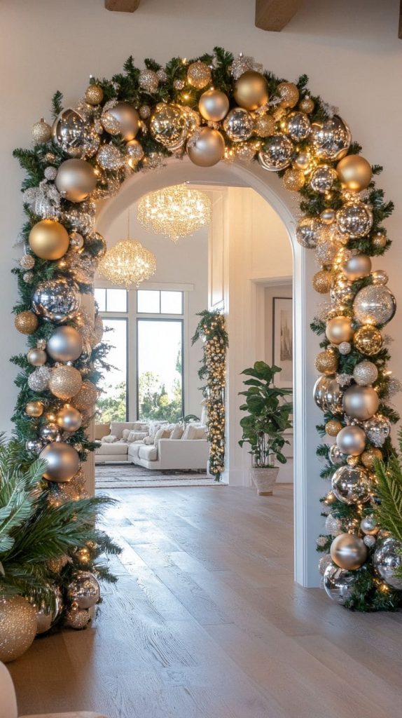 16 Festive Christmas Archway Ideas That Spread Holiday Cheer