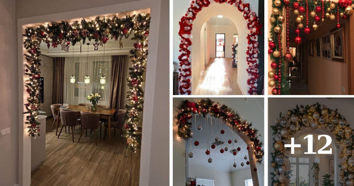 16 Festive Christmas Archway Ideas That Spread Holiday Cheer
