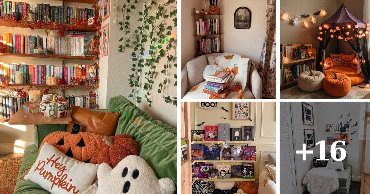 20+ Enchanting Halloween Reading Nooks to Cozy Up Your Space