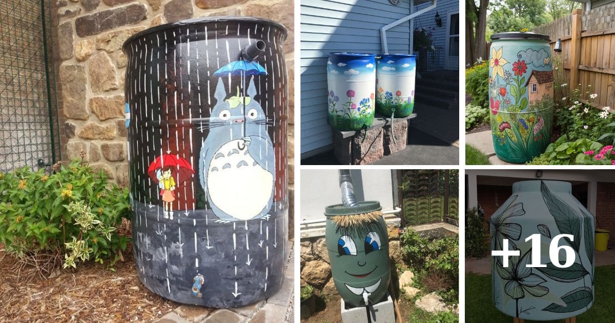 20 Charming Rain Barrel Cover Ideas to Beautify Your Yard