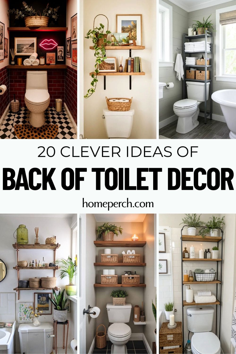 20 Back of Toilet Decor Ideas That Make a Big Difference