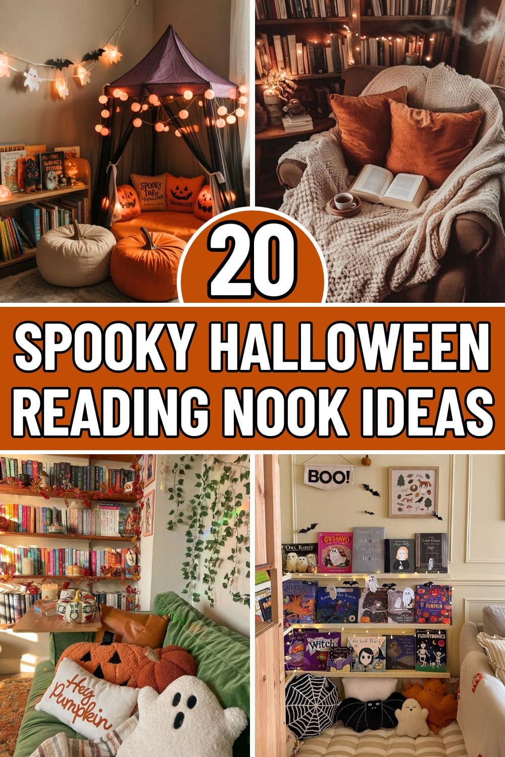 20+ Enchanting Halloween Reading Nooks to Cozy Up Your Space