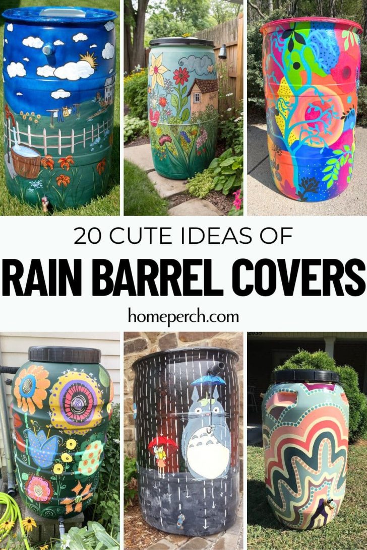 20 Charming Rain Barrel Cover Ideas to Beautify Your Yard
