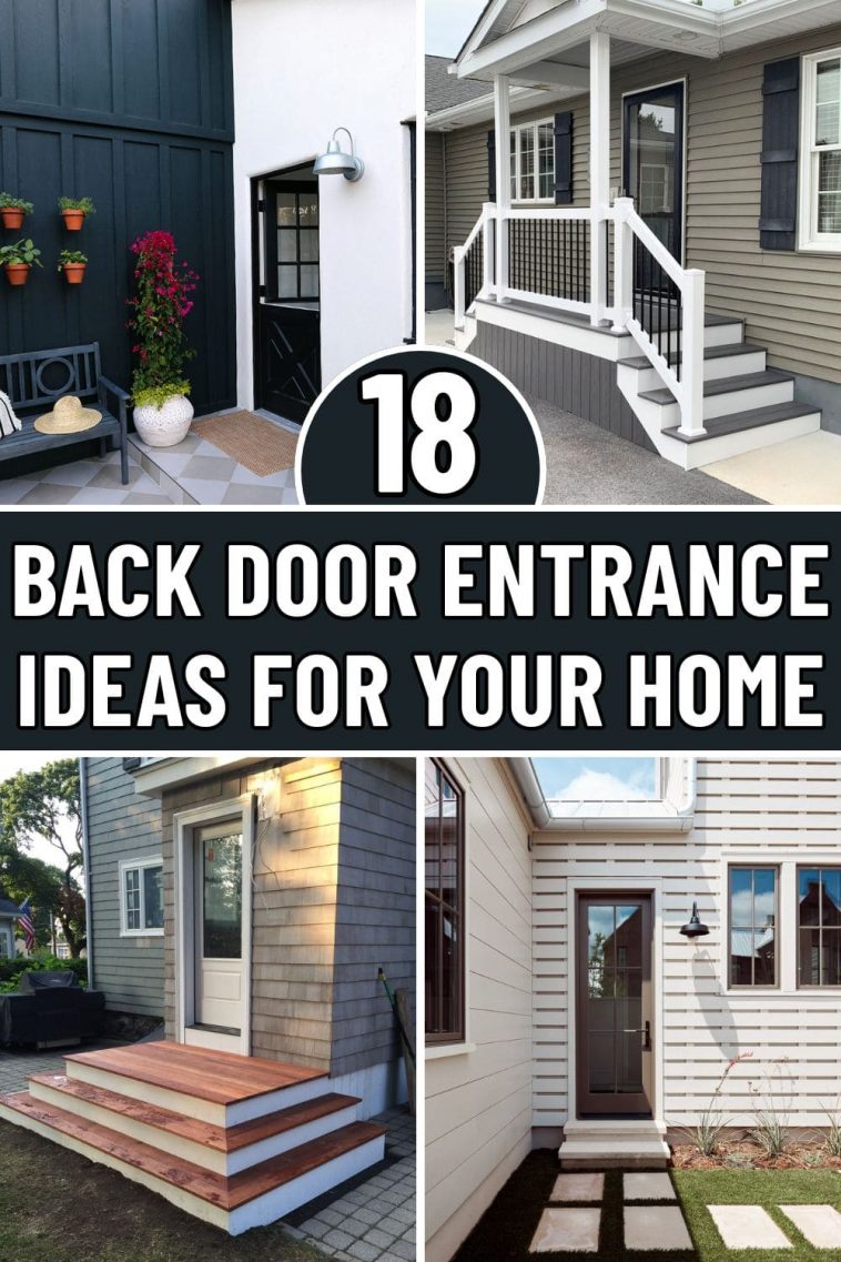 18 Inspiring Back Door Entrance Ideas to Add Warmth and Style