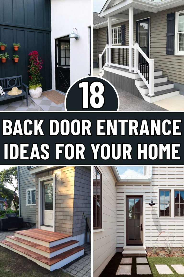 18 Inspiring Back Door Entrance Ideas to Add Warmth and Style