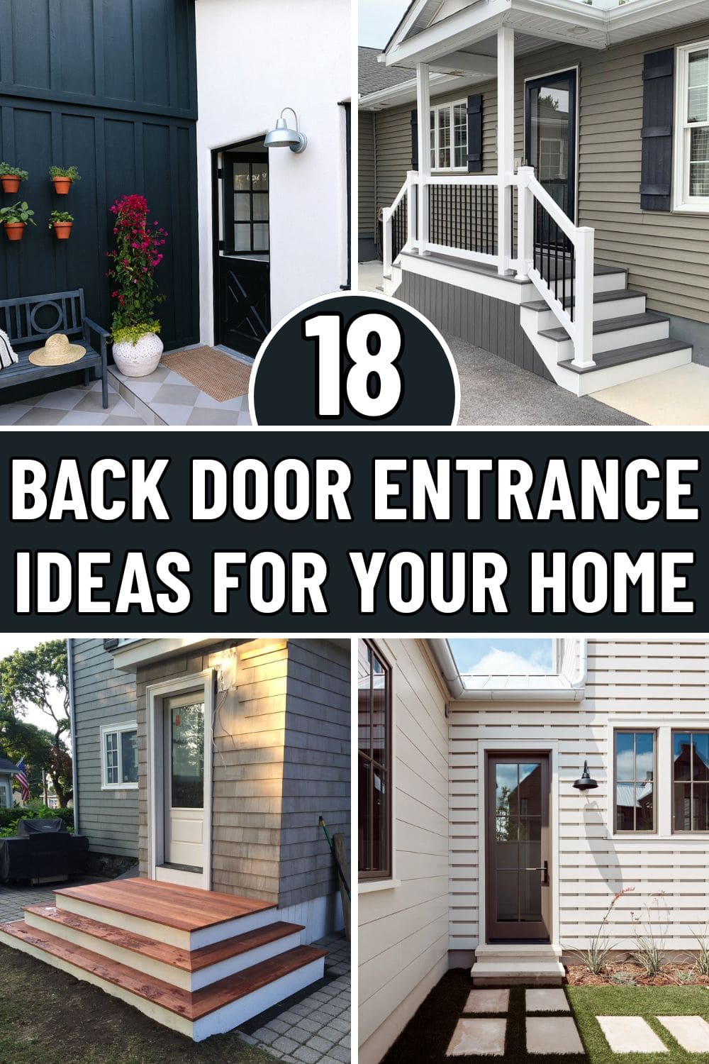 18 Inspiring Back Door Entrance Ideas to Add Warmth and Style